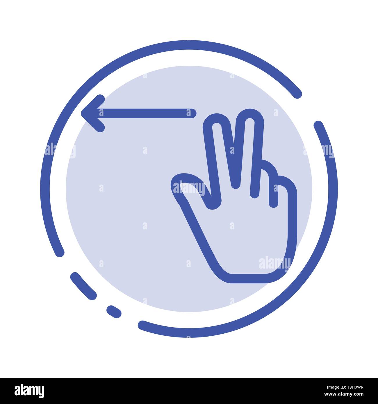 Hand fingers pointing left Stock Vector Images - Alamy