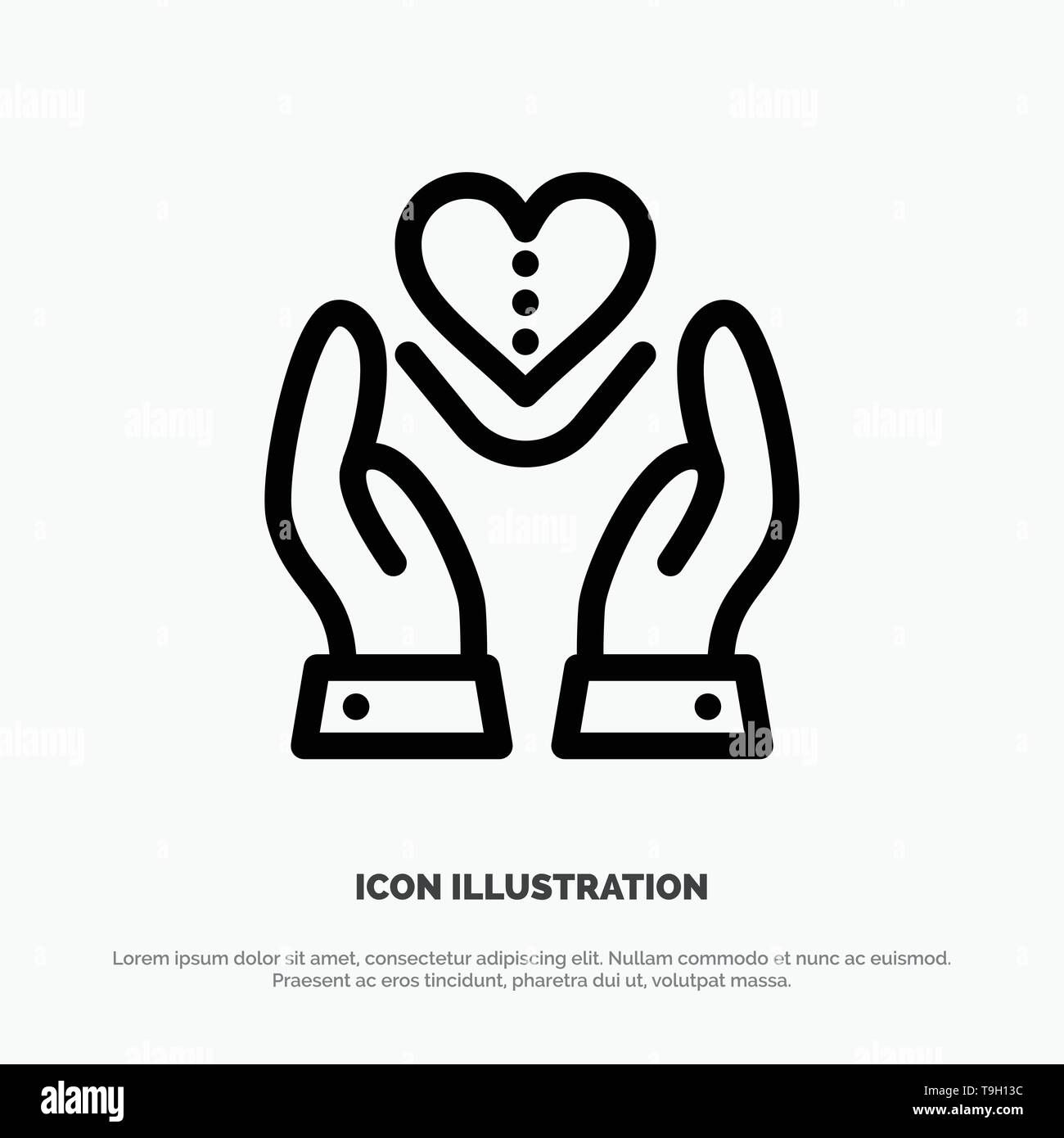 Icon of compassion hi-res stock photography and images - Alamy