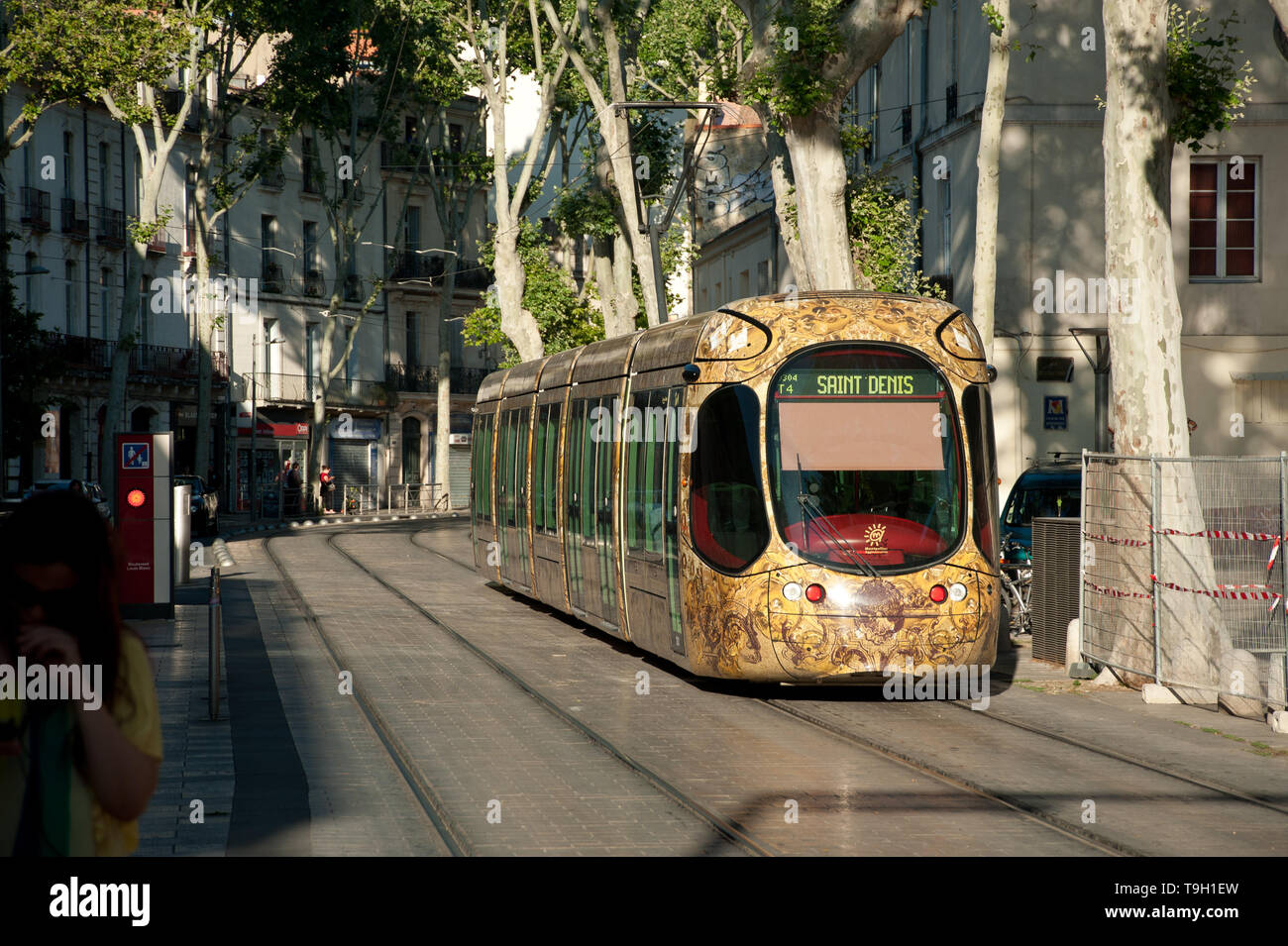 Montpellier, moderne Tramway Linie 4, Fahrzeugdesign von Christian ...