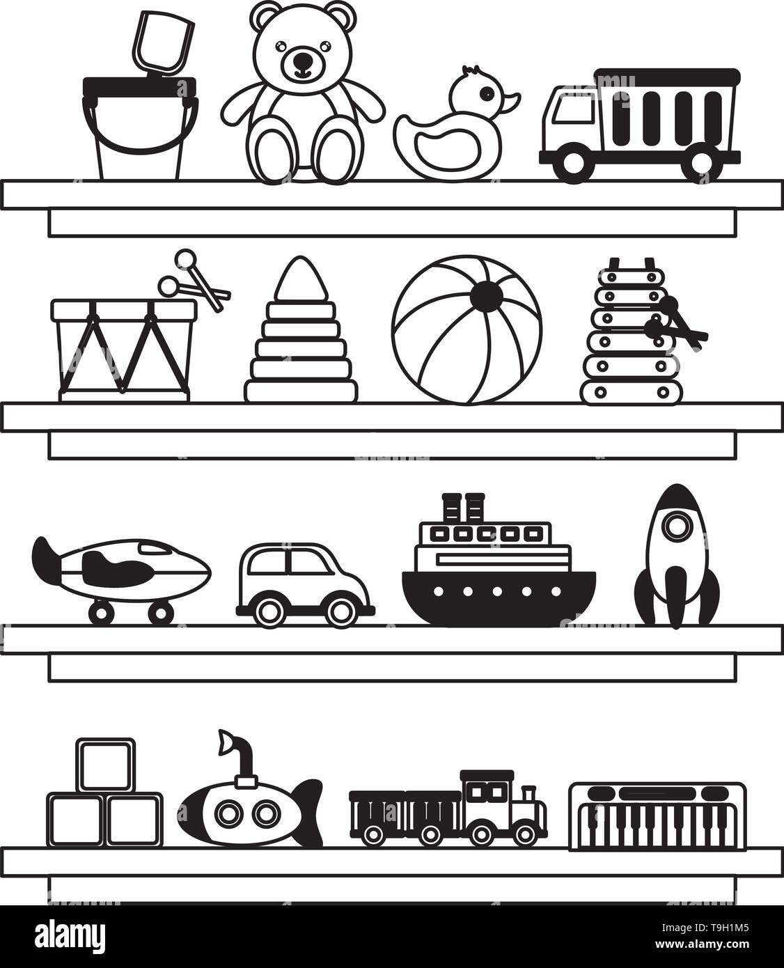 kids toys design Stock Vector Image & Art - Alamy