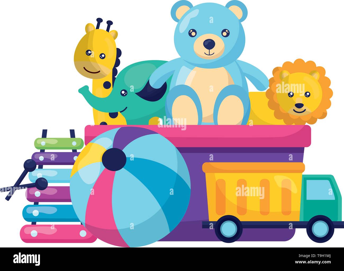 kids toys design Stock Vector Image & Art - Alamy