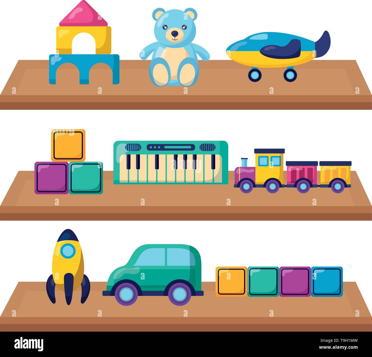 kids toys design Stock Vector Image & Art - Alamy
