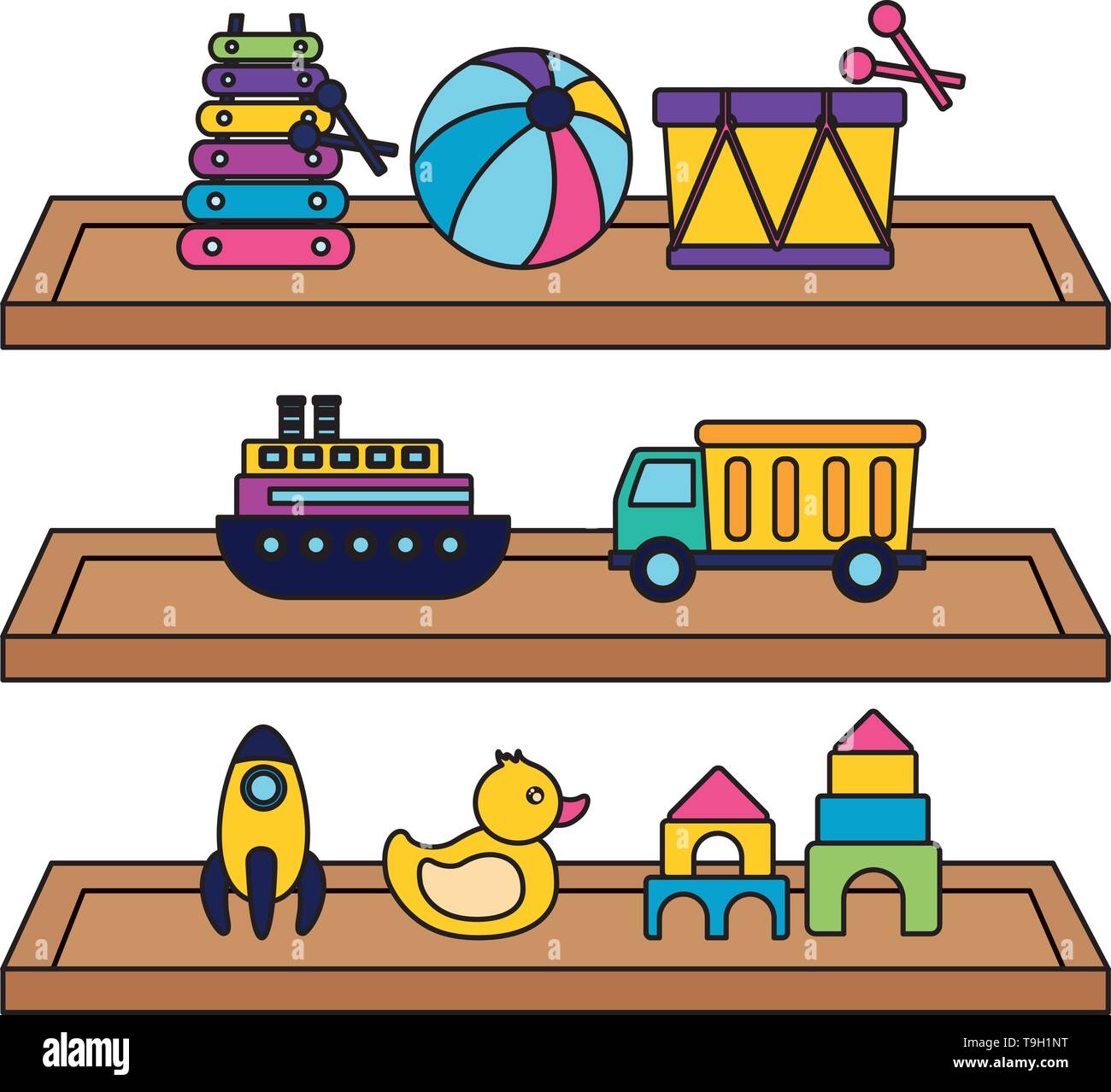 kids toys design Stock Vector Image & Art - Alamy