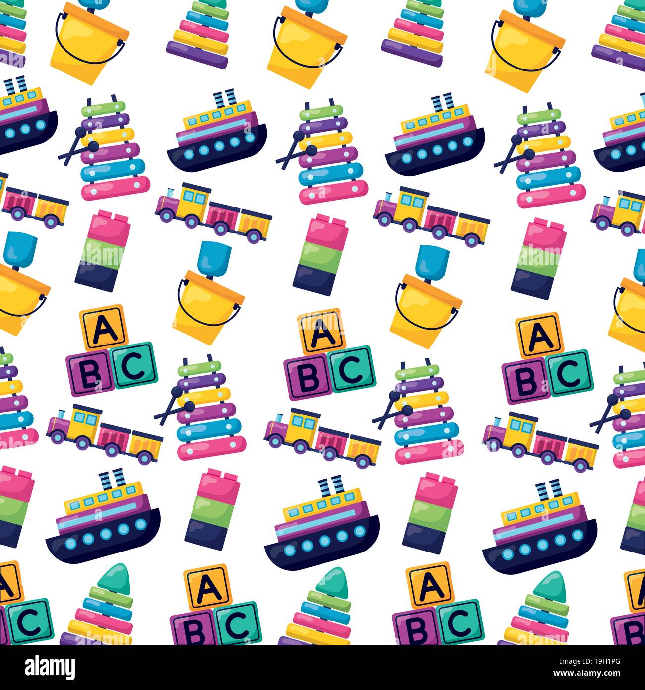 kids toys design Stock Vector Image & Art - Alamy