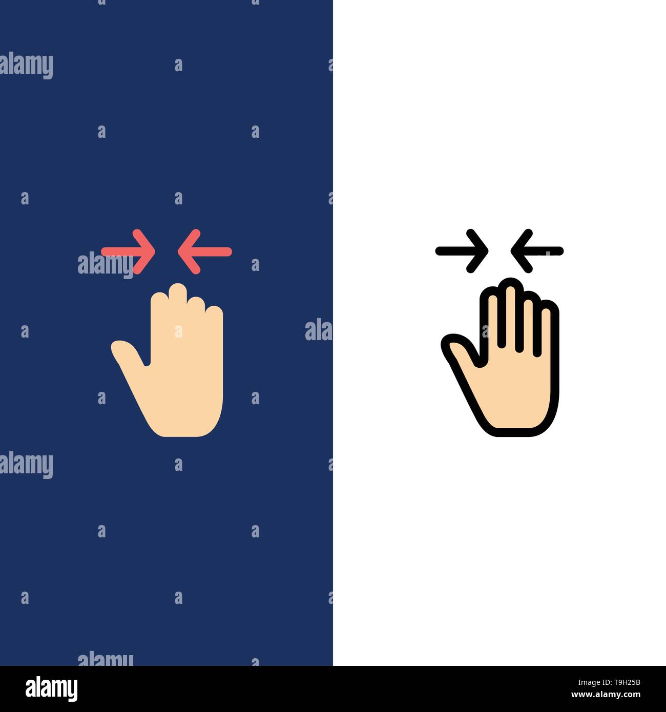 Pinch zoom background Stock Vector Images - Alamy