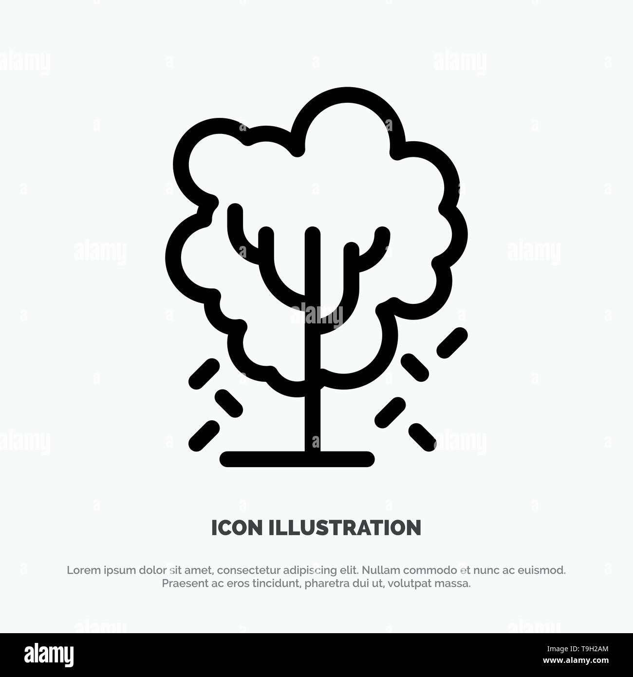 Apple tree line art Stock Vector Images - Alamy