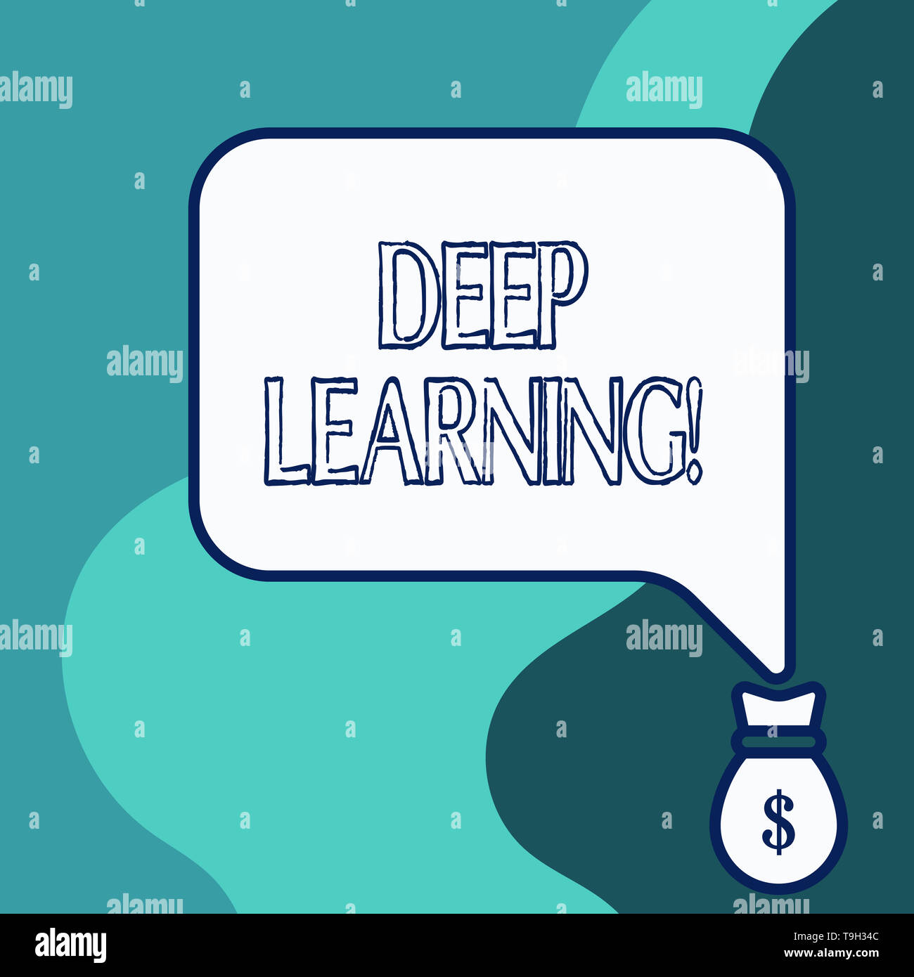 Handwriting text writing Deep Learning. Conceptual photo the collection ...