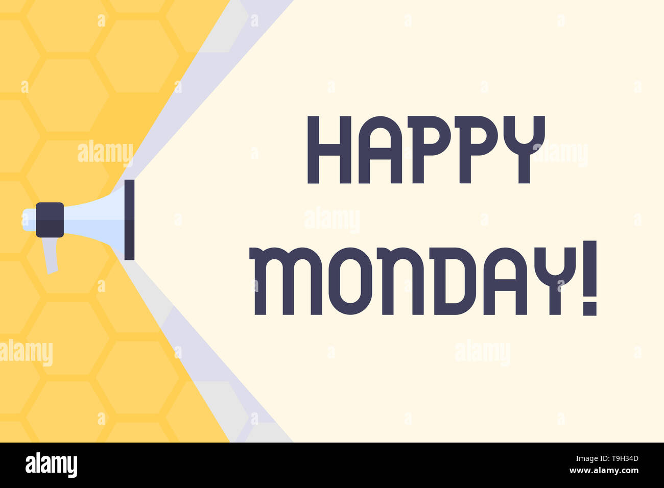 Text sign showing Happy Monday. Business photo text telling that ...