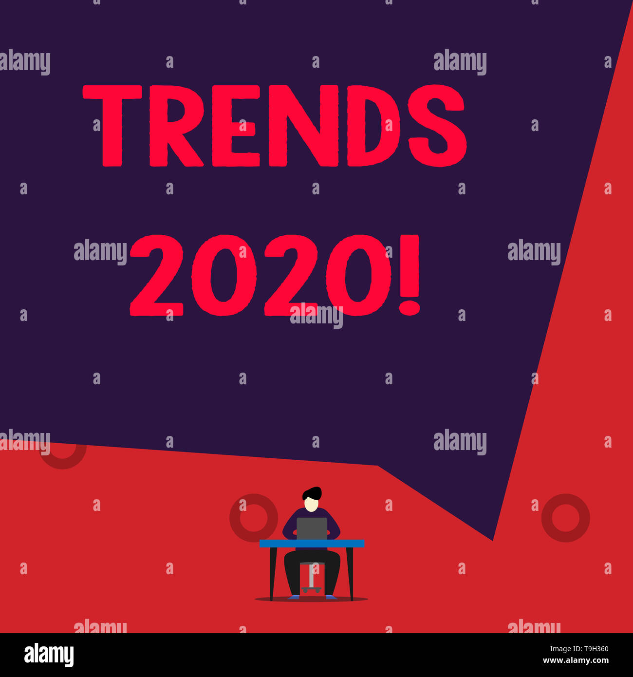 Text sign showing Trends 2020. Business photo showcasing general ...