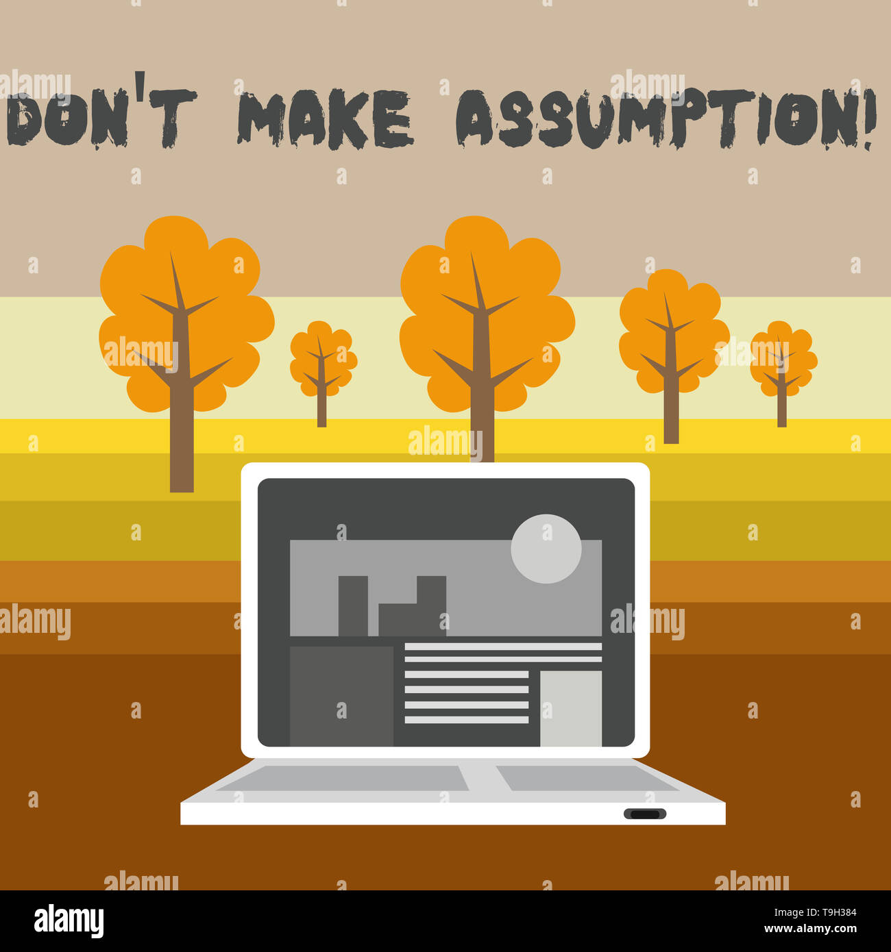 Conceptual hand writing showing Don T Make Assumption. Concept meaning ...