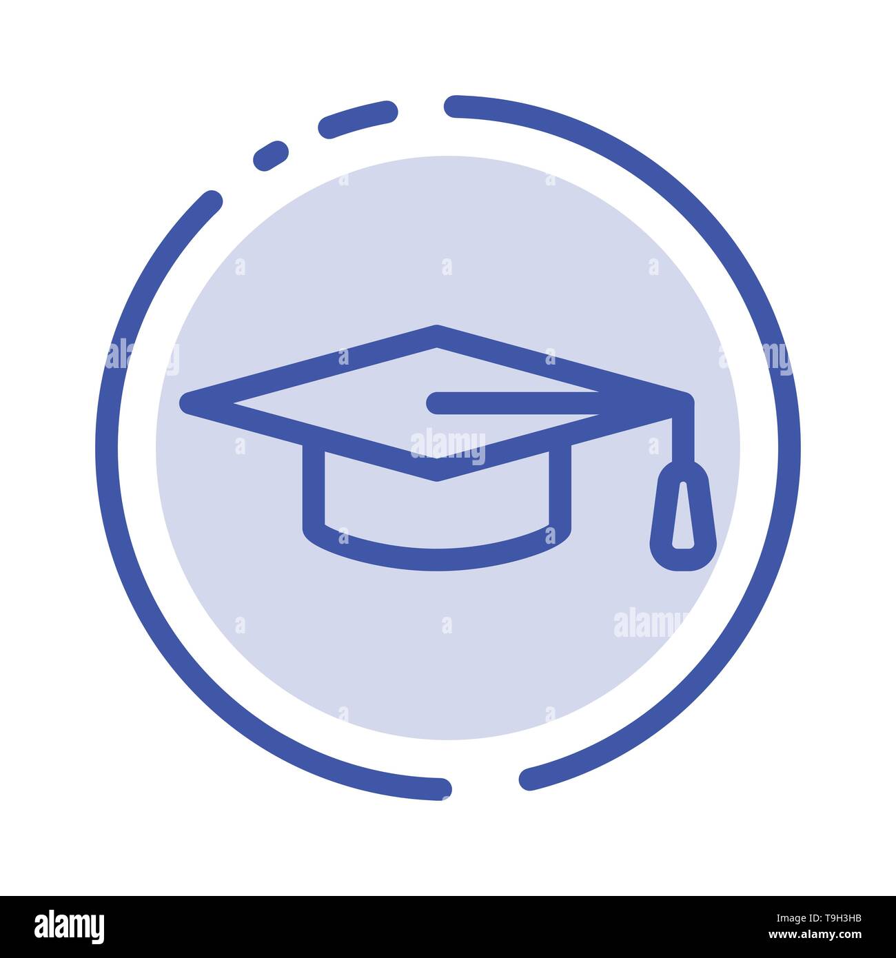 Blue Graduation Icon