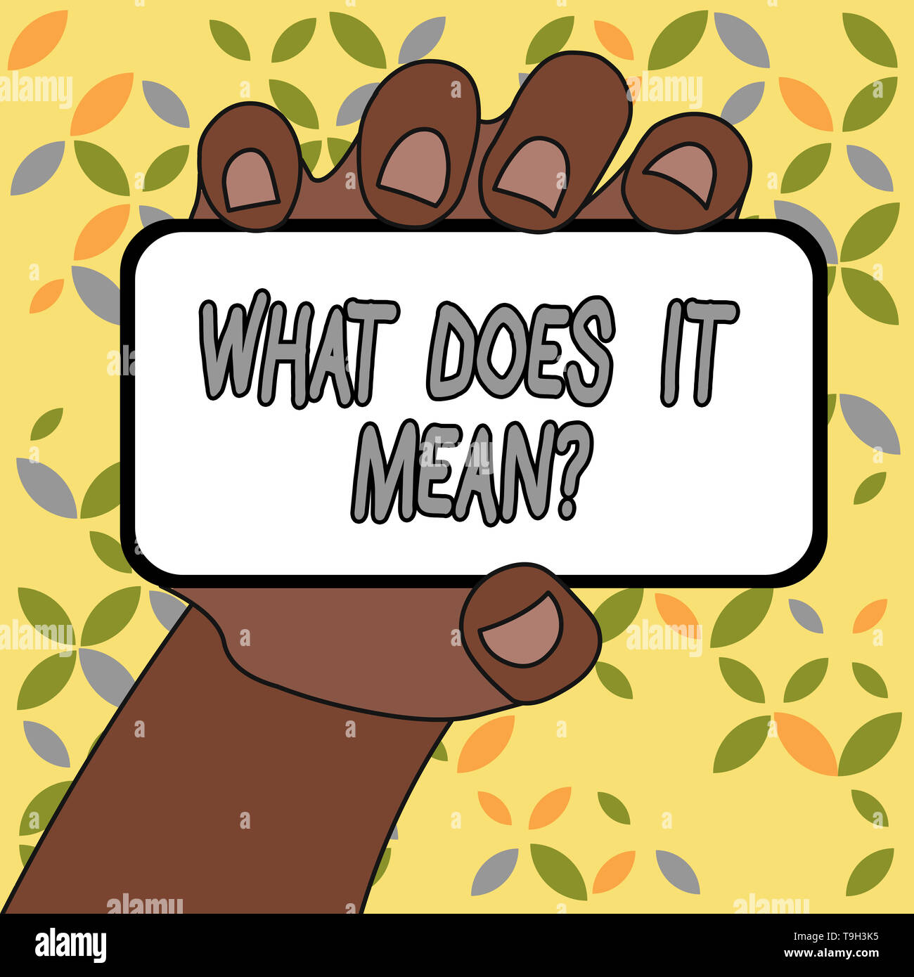 Conceptual hand writing showing What Does It Means Question. Concept ...