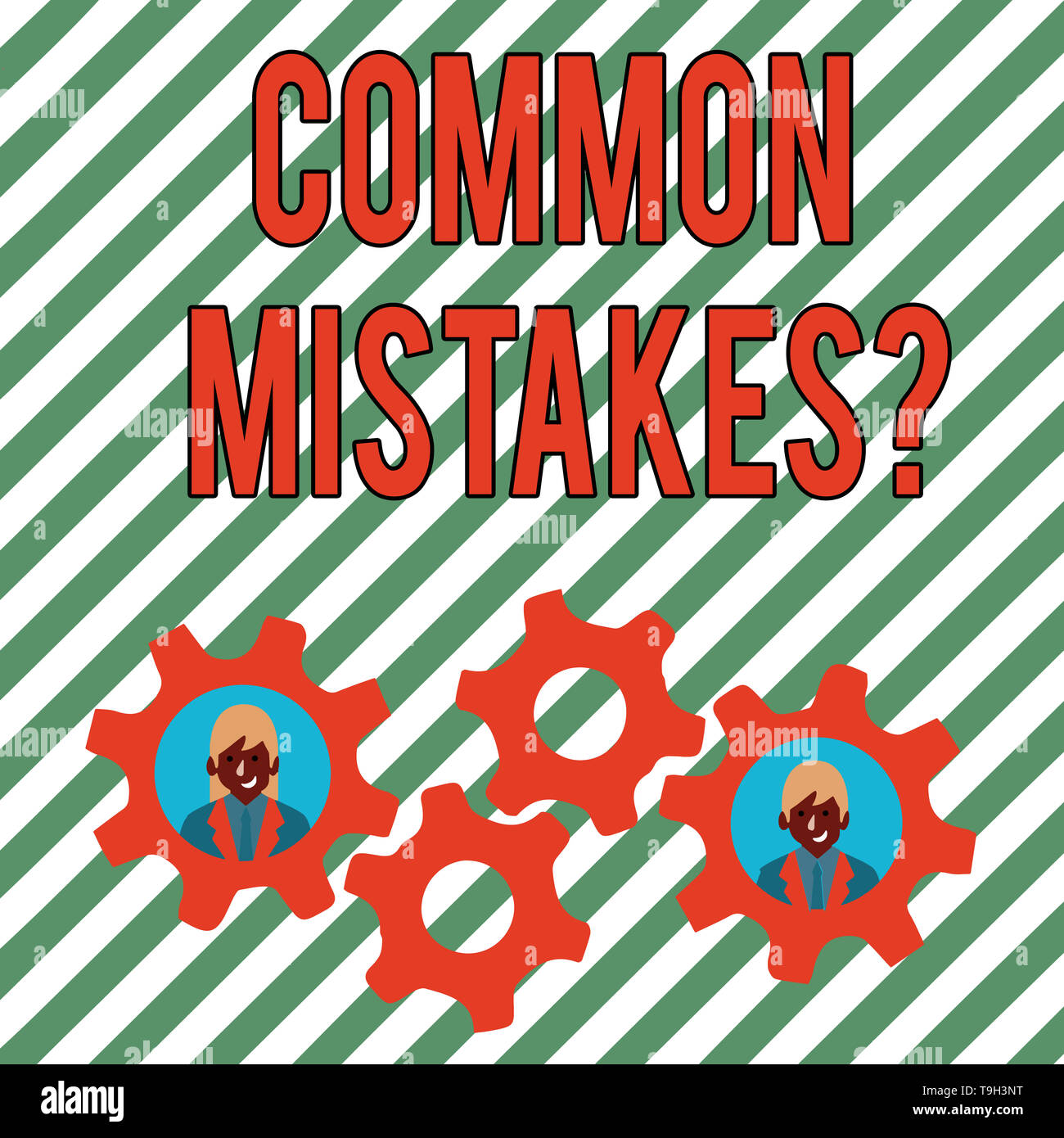 Conceptual Hand Writing Showing Common Mistakes Question Concept Meaning Repeat Act Or