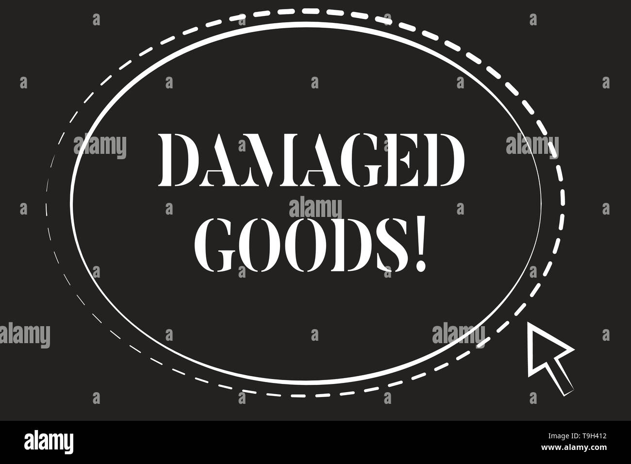 Conceptual hand writing showing Damaged Goods. Concept meaning Products ...