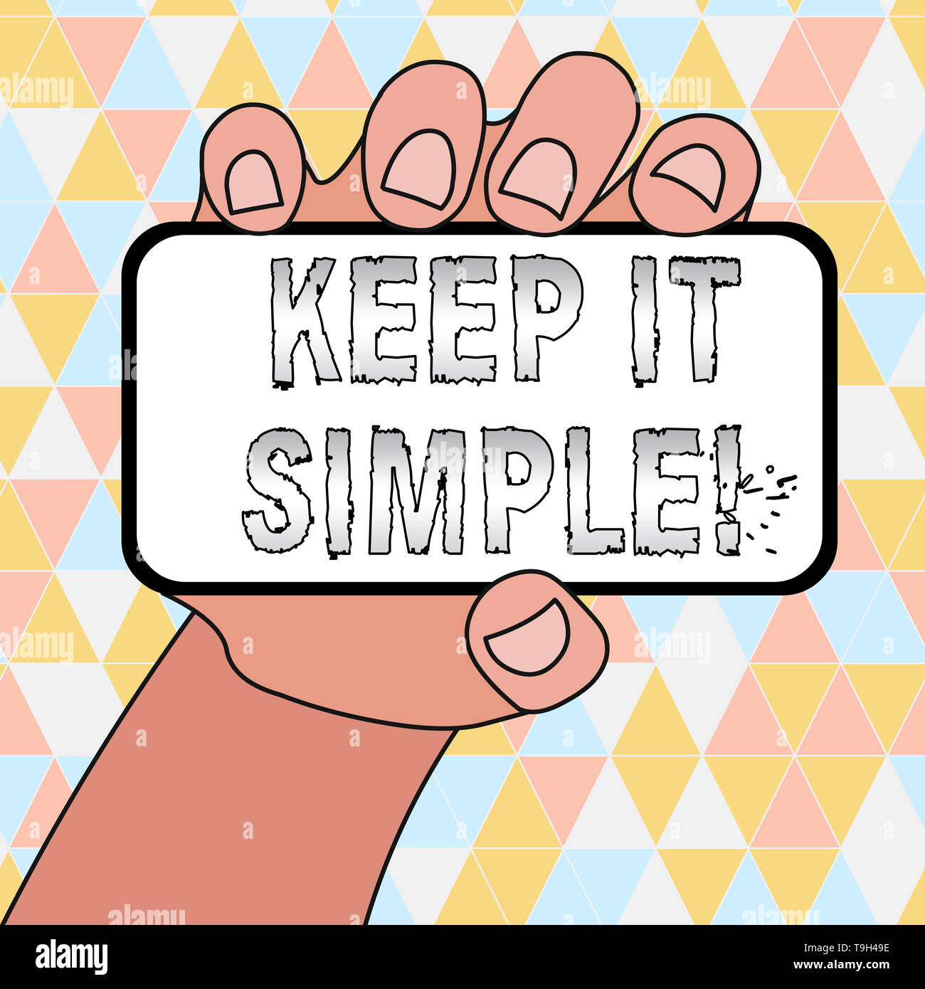 Handwriting text writing Keep It Simple. Conceptual photo ask something ...