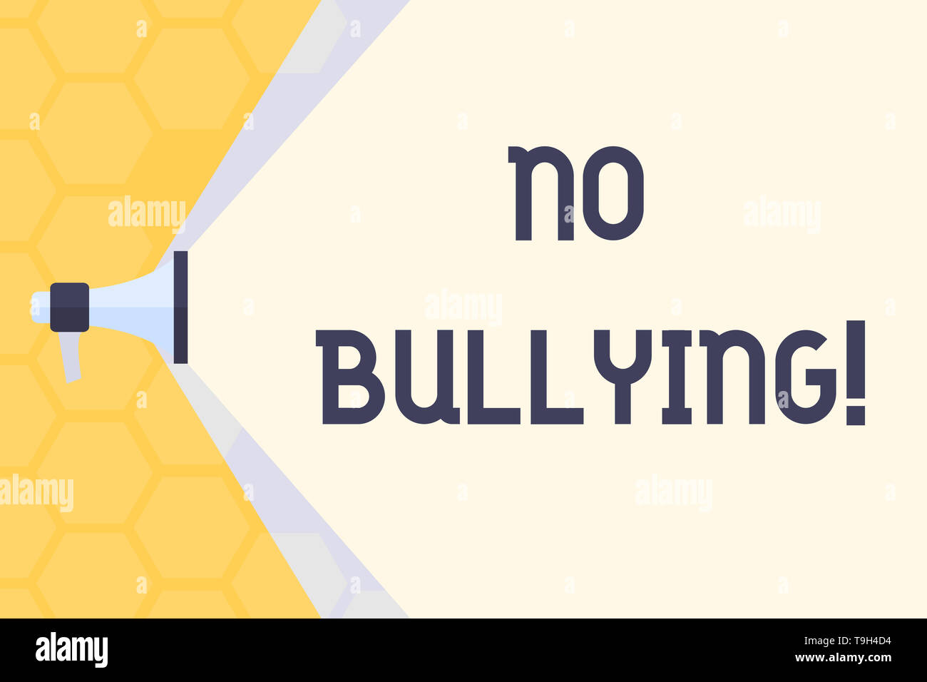 Text sign showing No Bullying. Business photo text stop aggressive ...