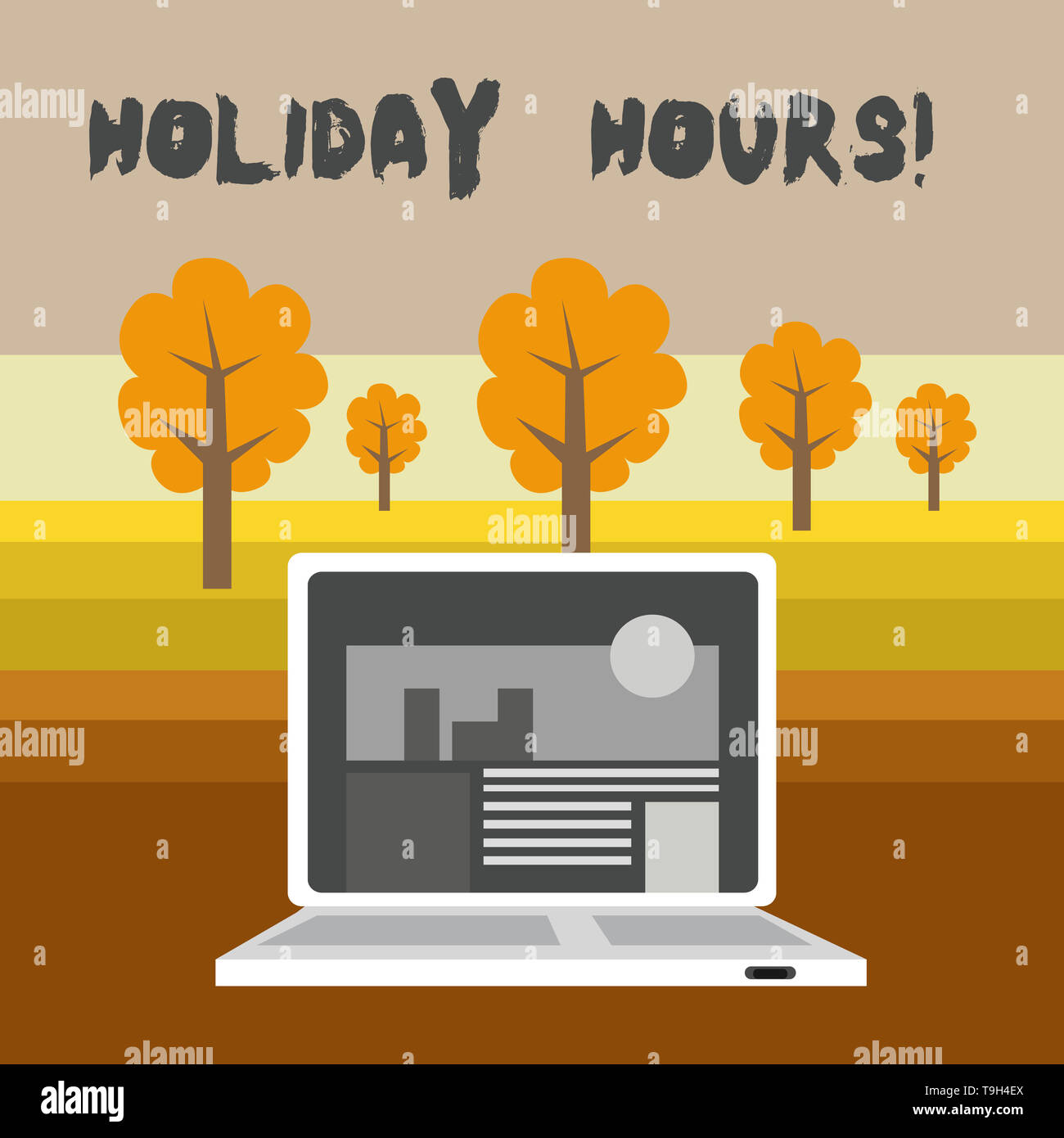 Conceptual hand writing showing Holiday Hours. Concept meaning Overtime ...