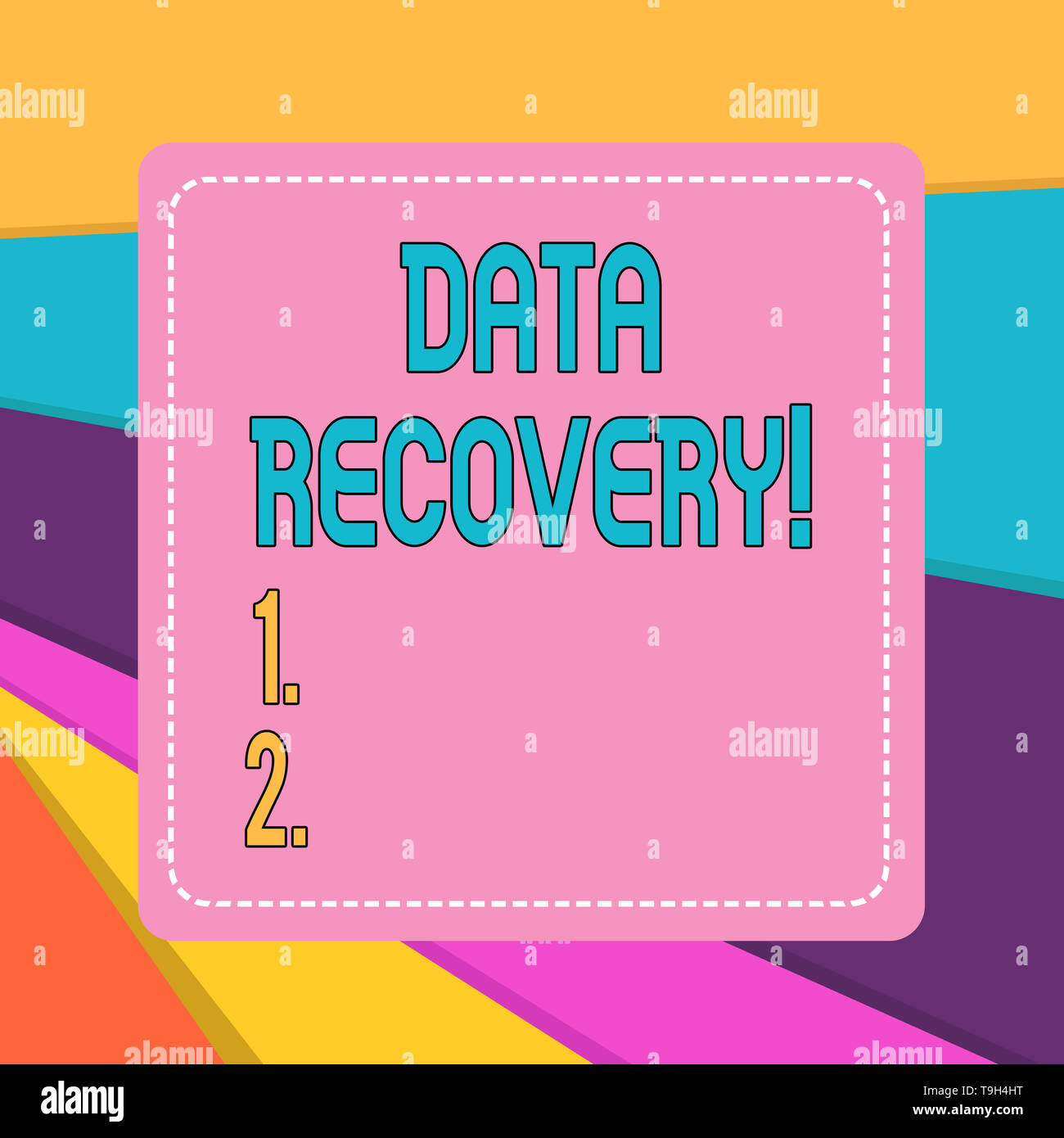 Word writing text Data Recovery. Business photo showcasing process of ...