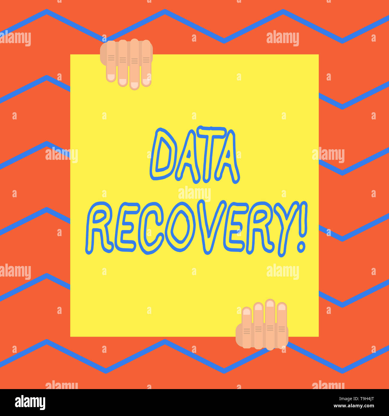 Handwriting text Data Recovery. Conceptual photo process of salvaging ...