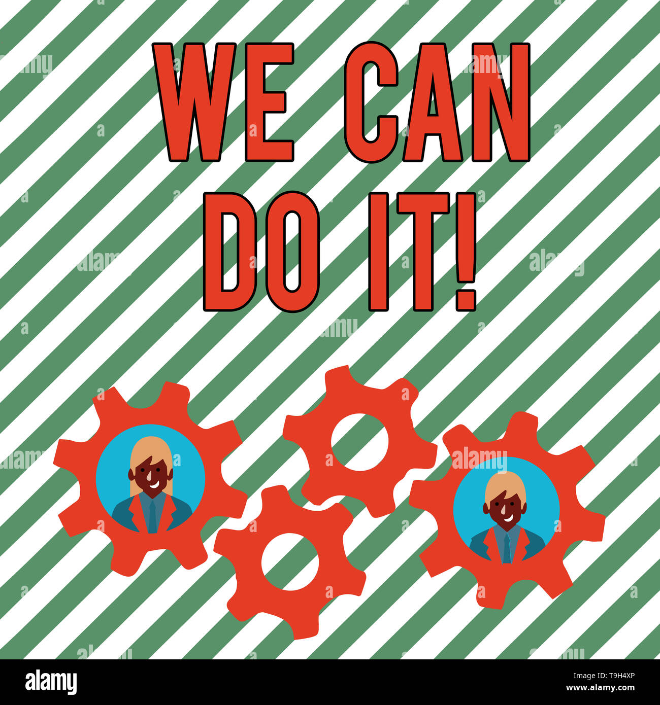 Conceptual hand writing showing We Can Do It. Concept meaning see ...