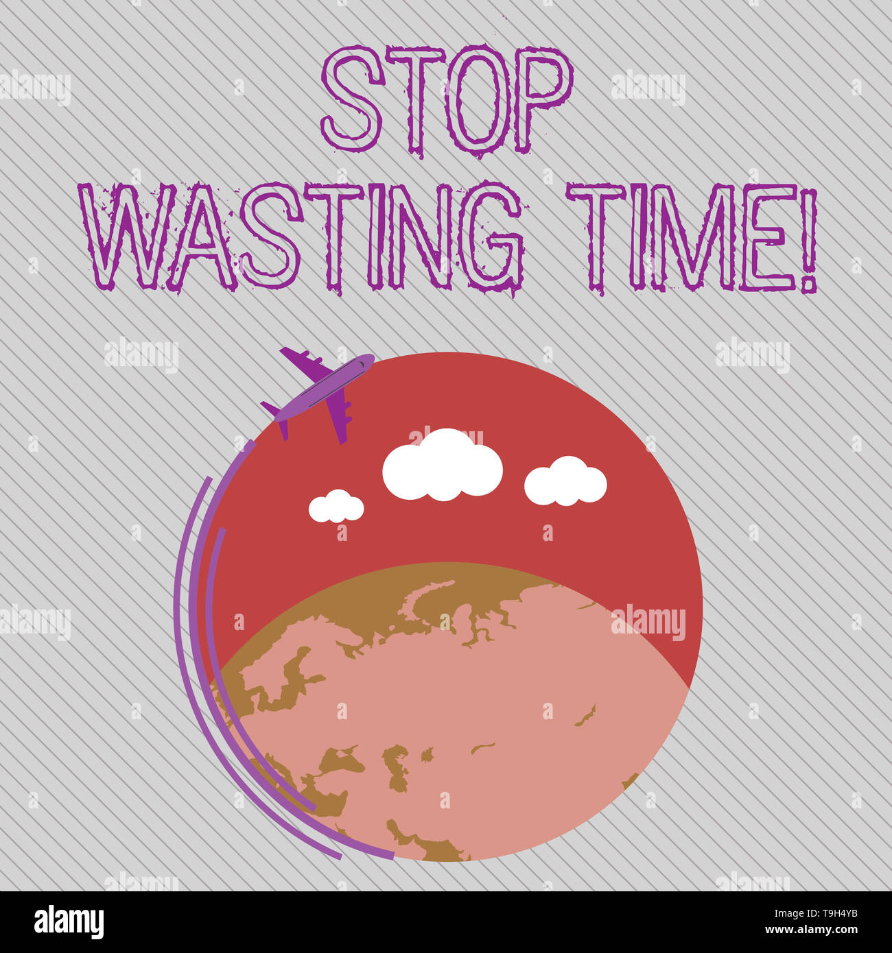 Text sign showing Stop Wasting Time. Business photo showcasing advising ...