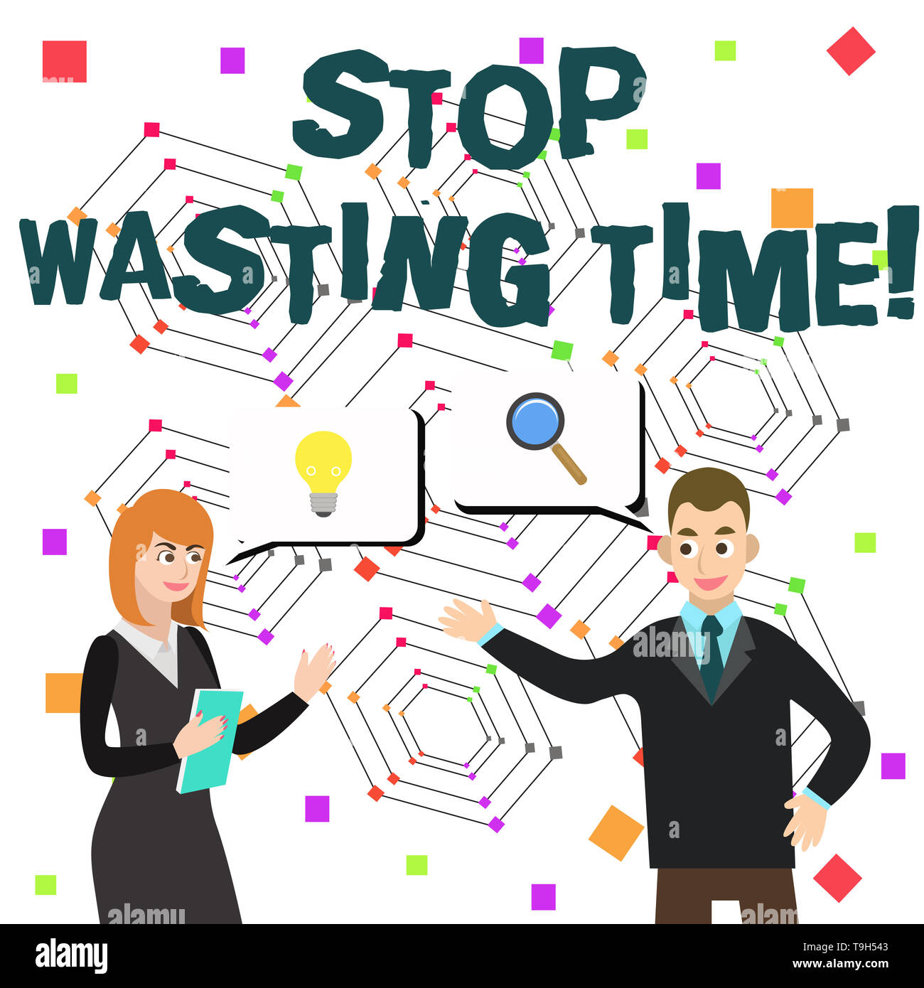 Stop wasting Cut Out Stock Images & Pictures - Alamy