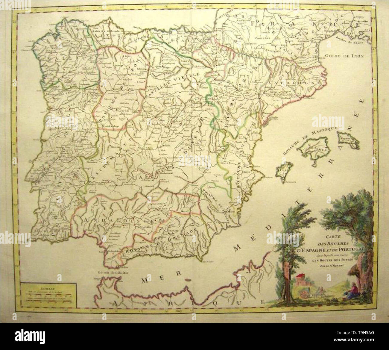 Iberian peninsula historic map hi-res stock photography and images - Alamy