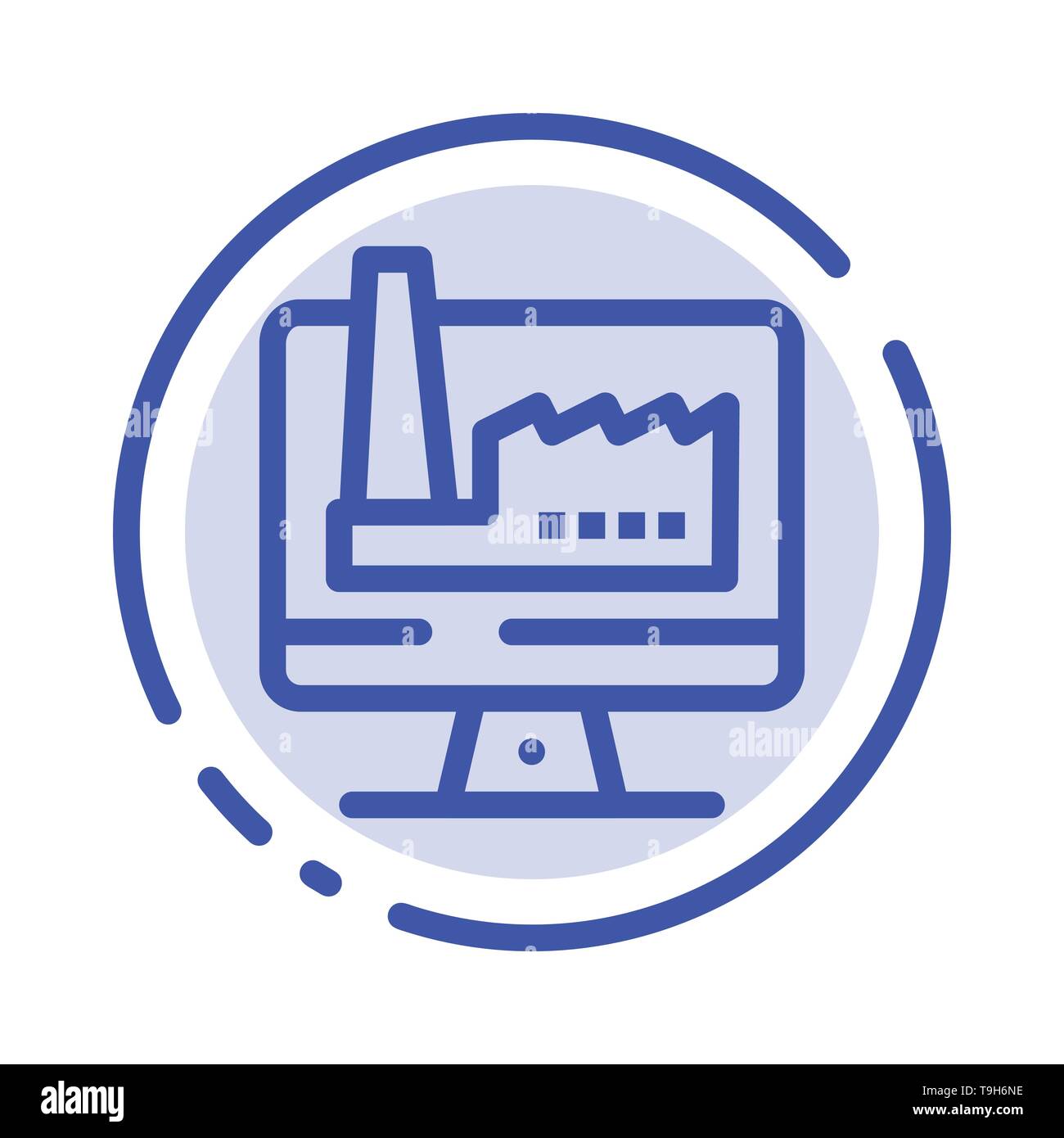 Computer screen building map Cut Out Stock Images & Pictures - Alamy