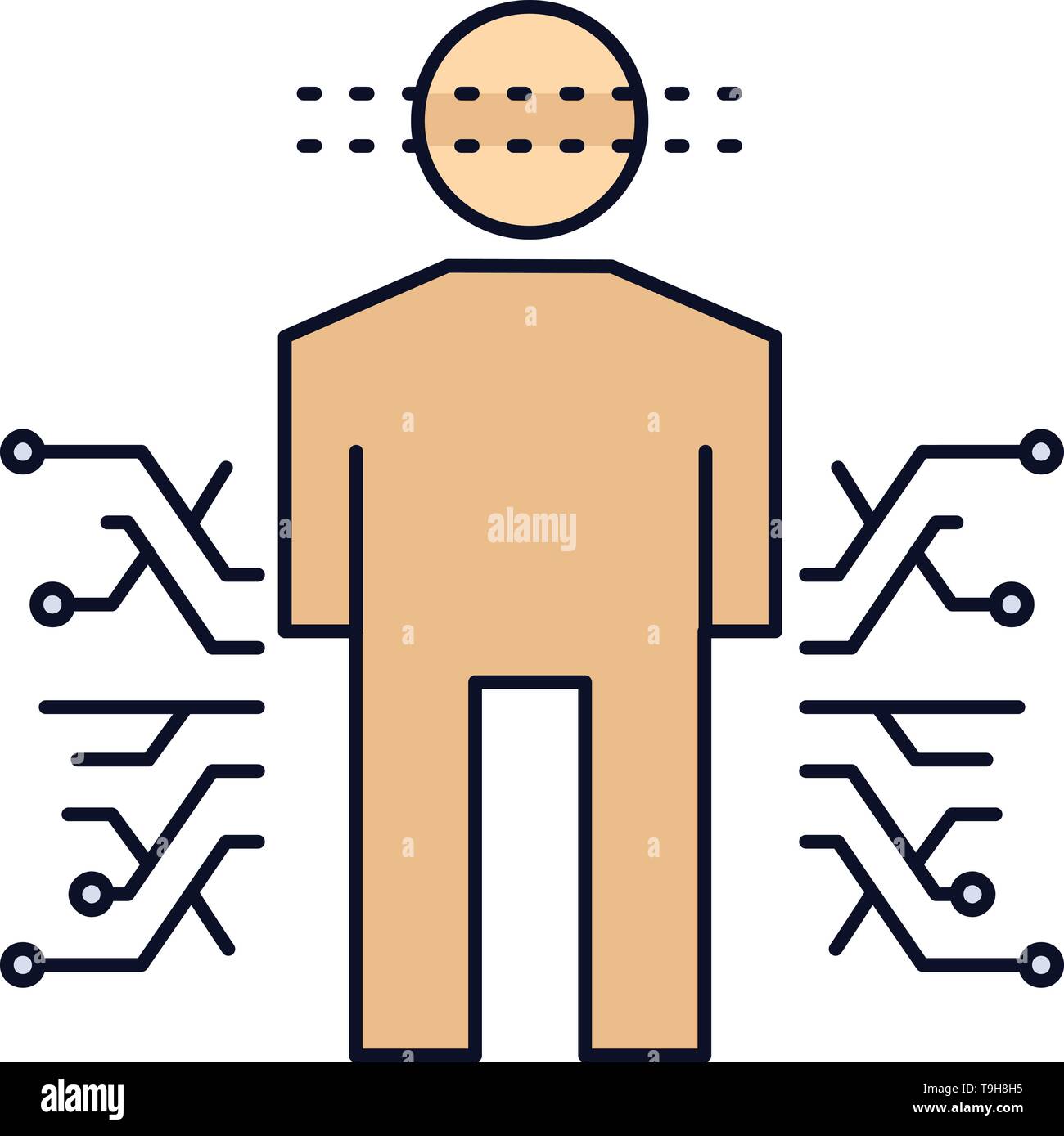 Brain sensor Stock Vector Images - Alamy