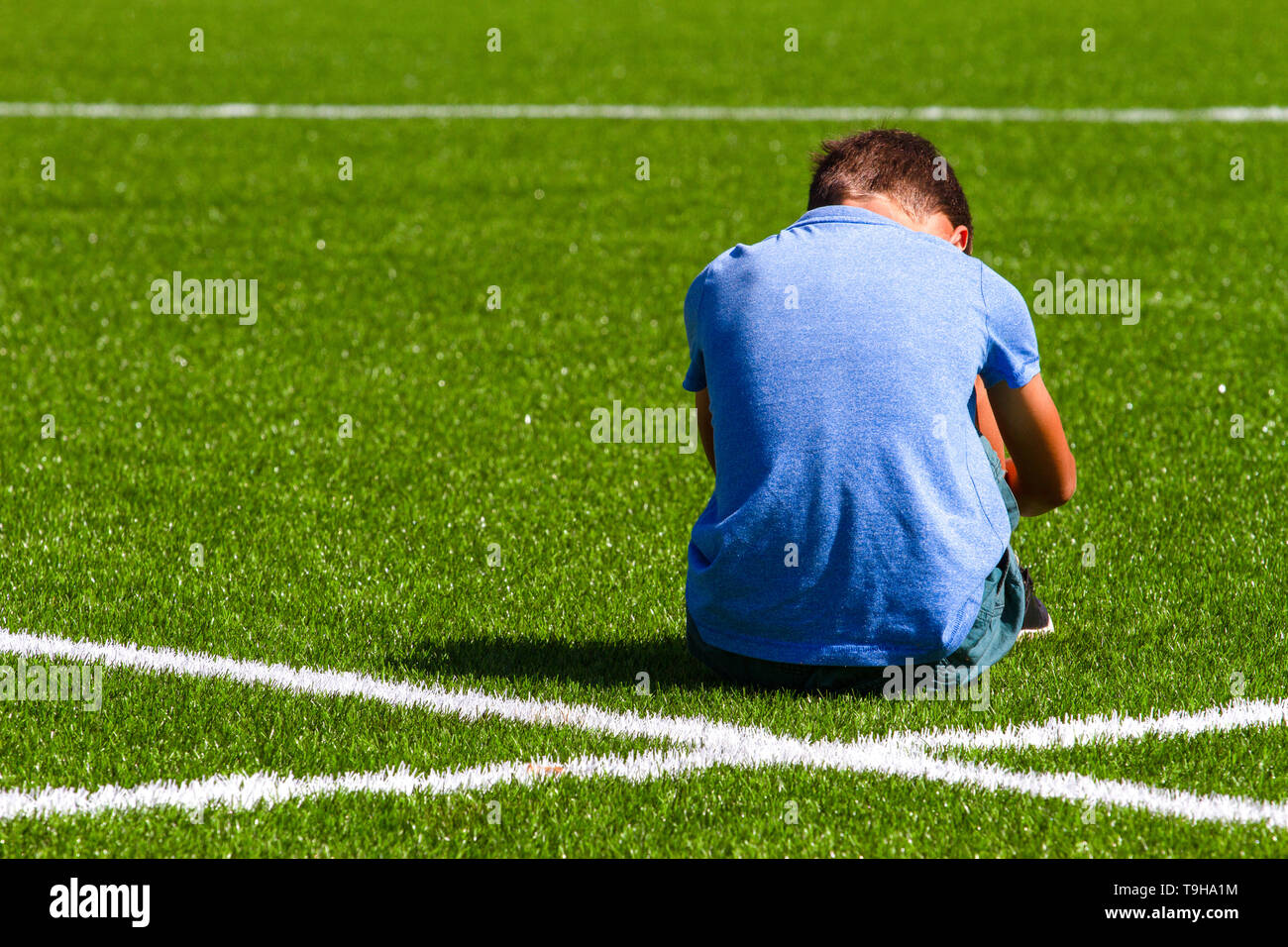 Boy Sad Football High Resolution Stock Photography and Images - Alamy