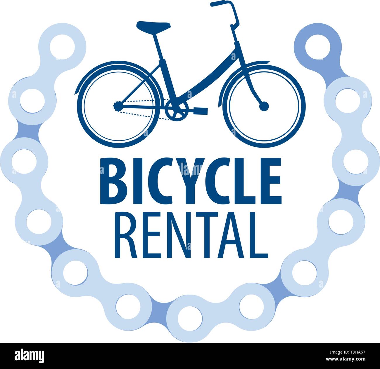 Logo for Bicycle rental. Vector illustration on white background Stock ...