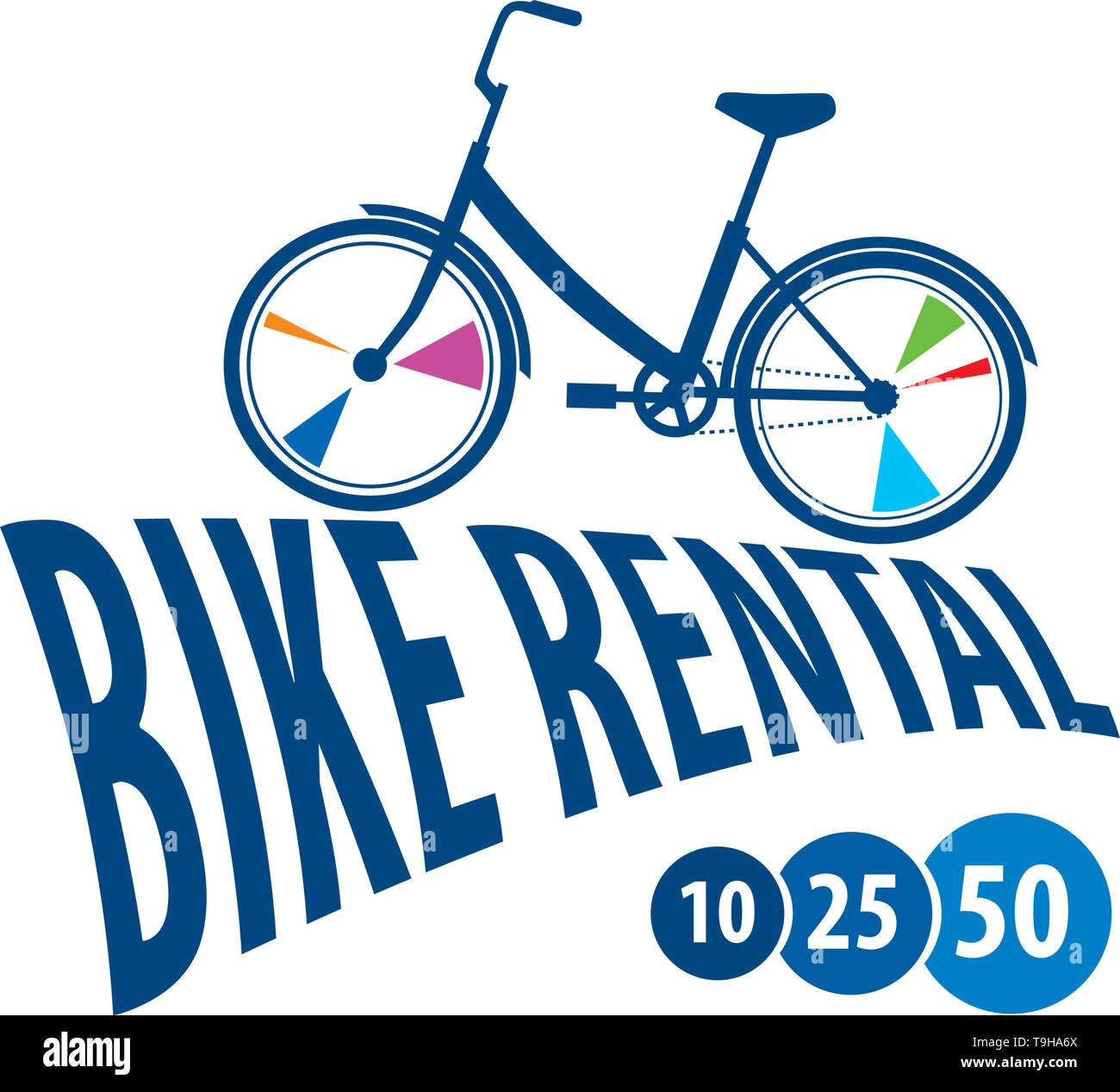Bike hire sign Stock Vector Images - Alamy