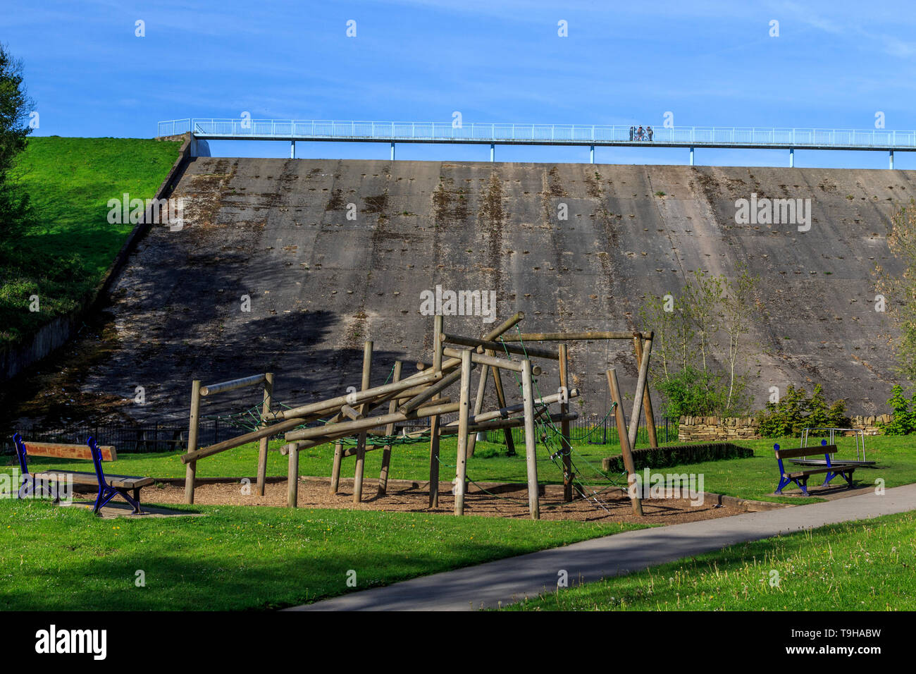 Toddbrook Reservoir spillway , Peak District National Park, Derbyshire ...