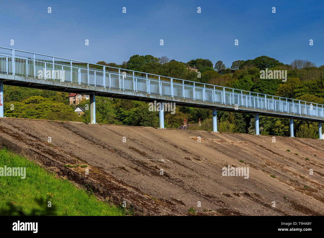 Toddbrook Reservoir spillway , Peak District National Park, Derbyshire ...