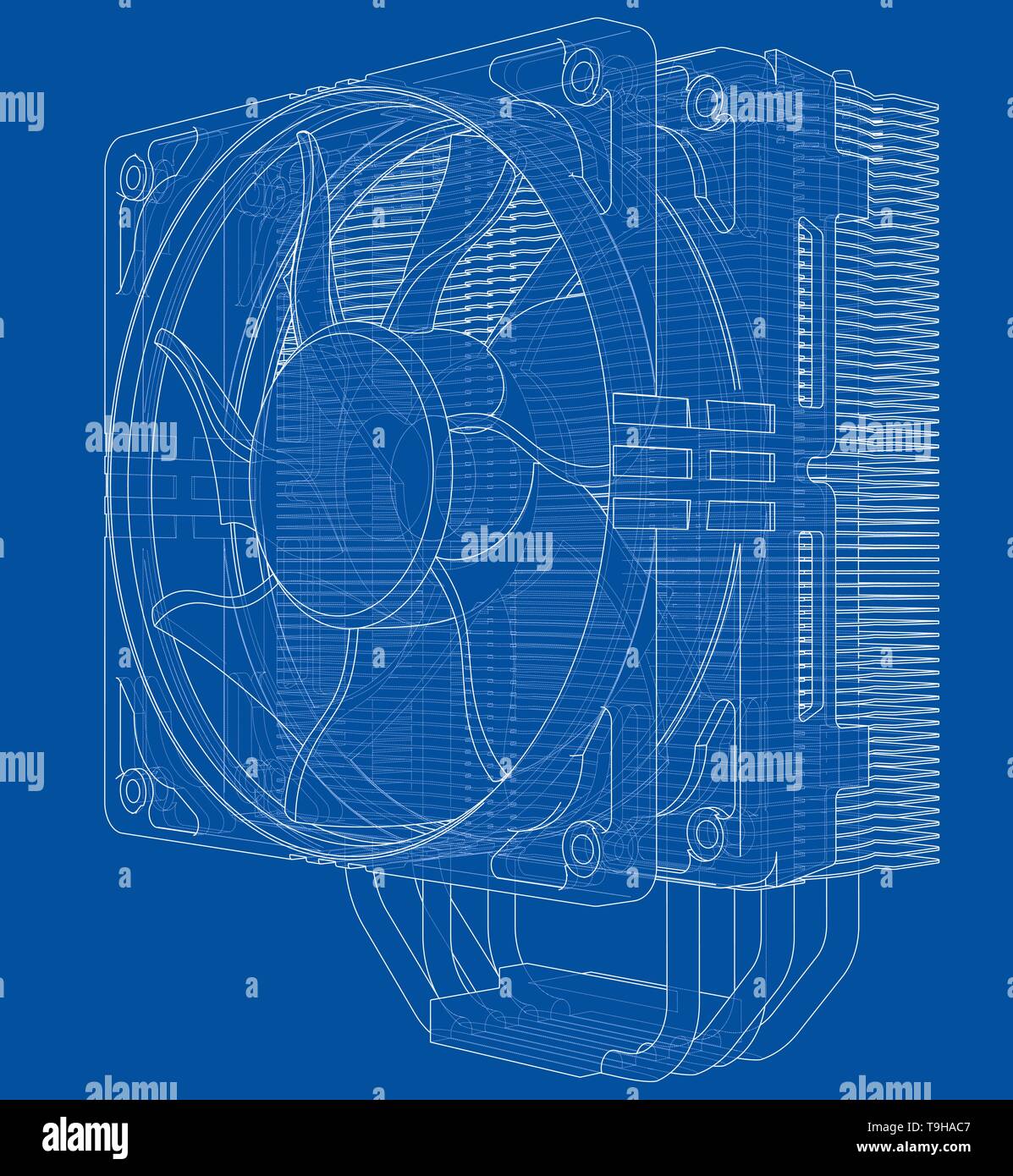 Cpu Coller Concept. Vector Stock Vector Image & Art - Alamy