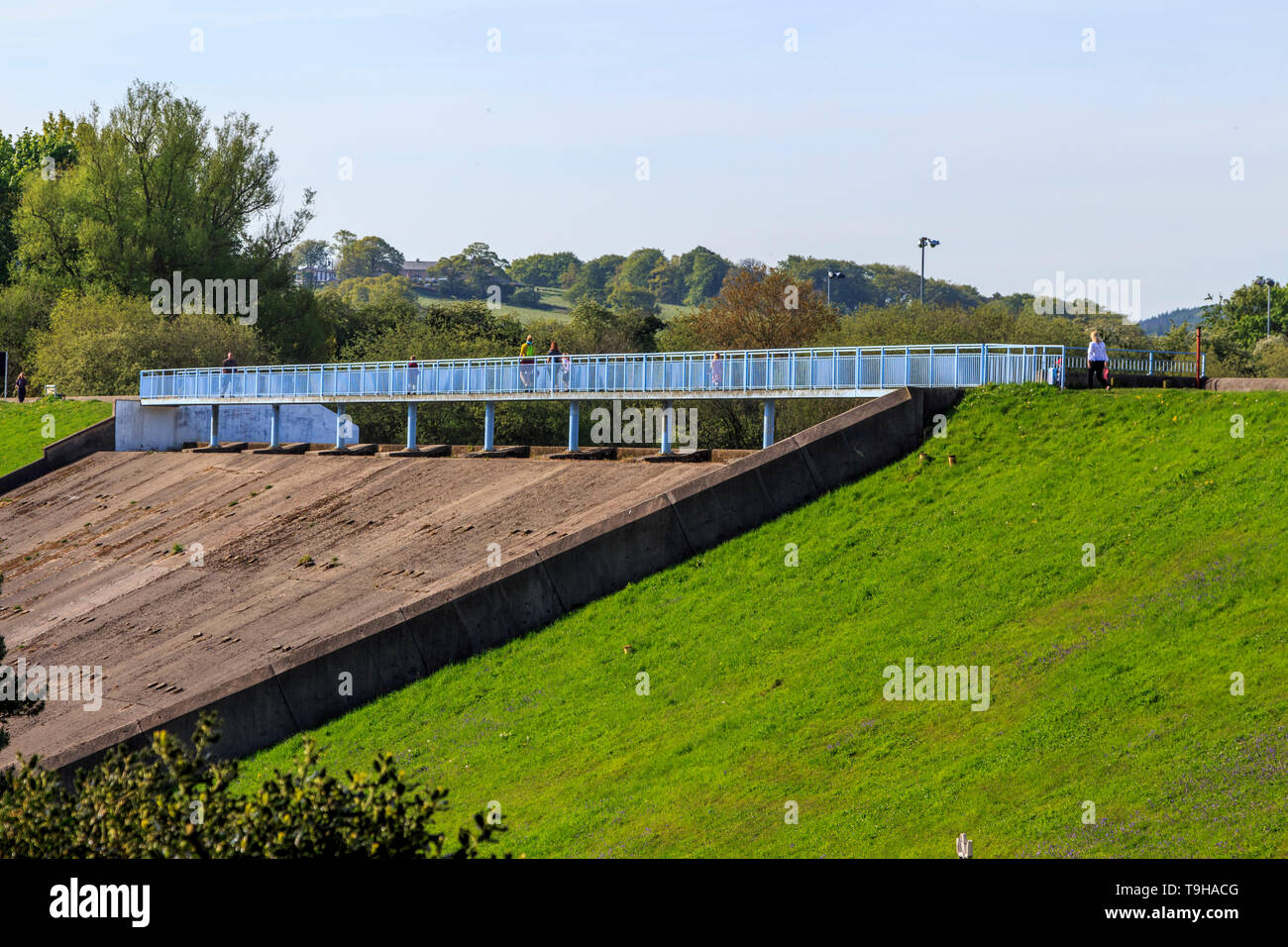 Toddbrook Reservoir spillway , Peak District National Park, Derbyshire ...