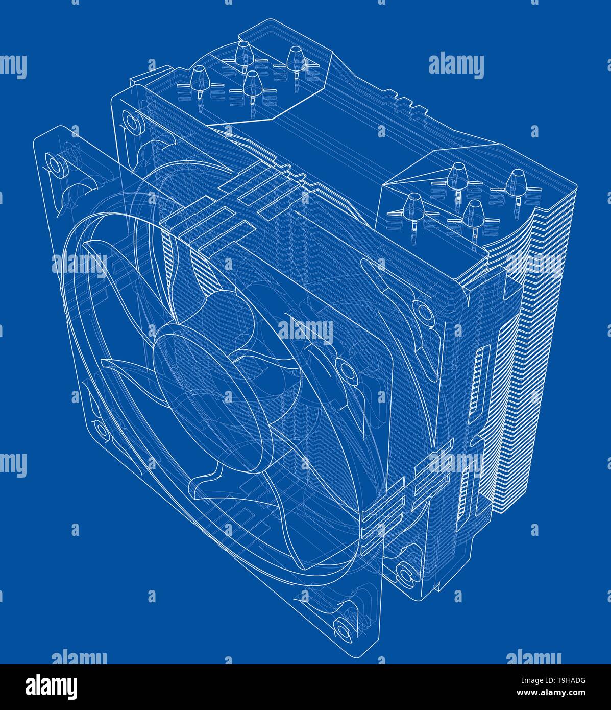 Cpu Coller Concept. Vector Stock Vector Image & Art - Alamy