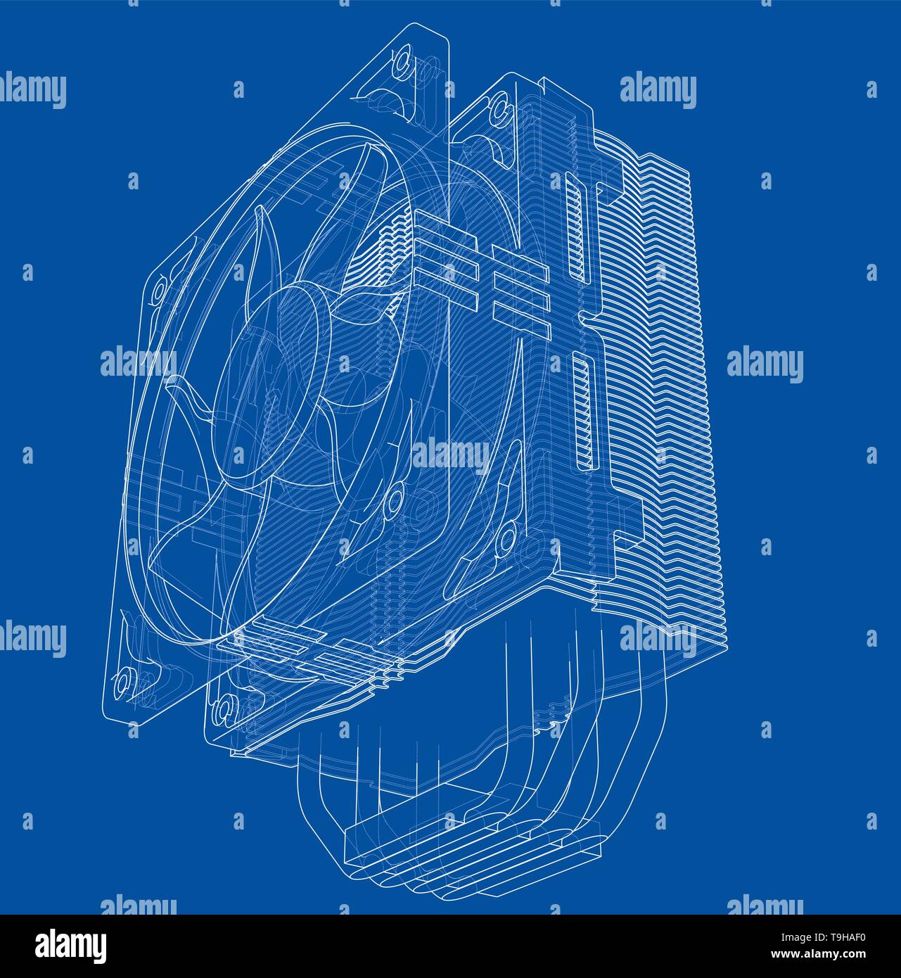 Cpu Coller Concept. Vector Stock Vector Image & Art - Alamy