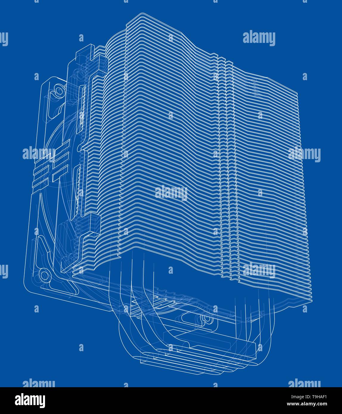 Cpu Coller Concept. Vector Stock Vector Image & Art - Alamy