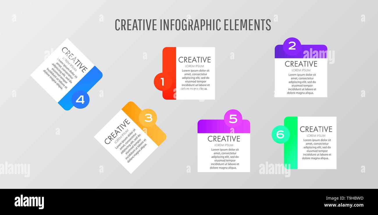 Modern Design template stickers. Vector illustration for your business ...