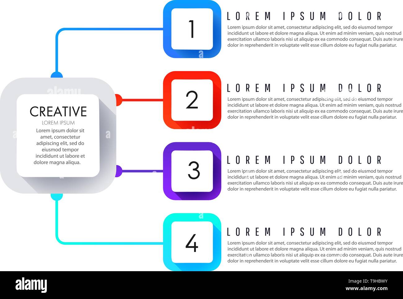 Creative digital illustration Infographic. Vector illustration for your ...