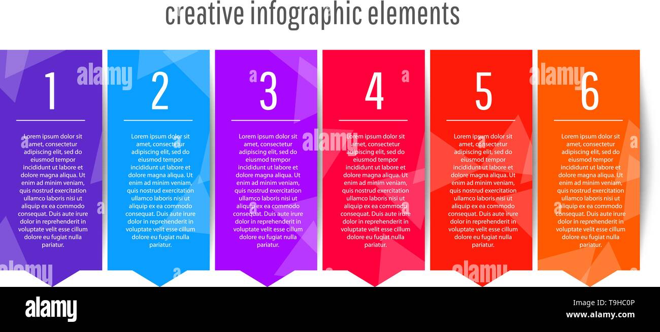 Creative Colorful stickers infographic design. Vector illustration for ...