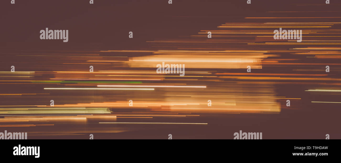 Abstract light trails in the dark, vintage effect Stock Photo - Alamy