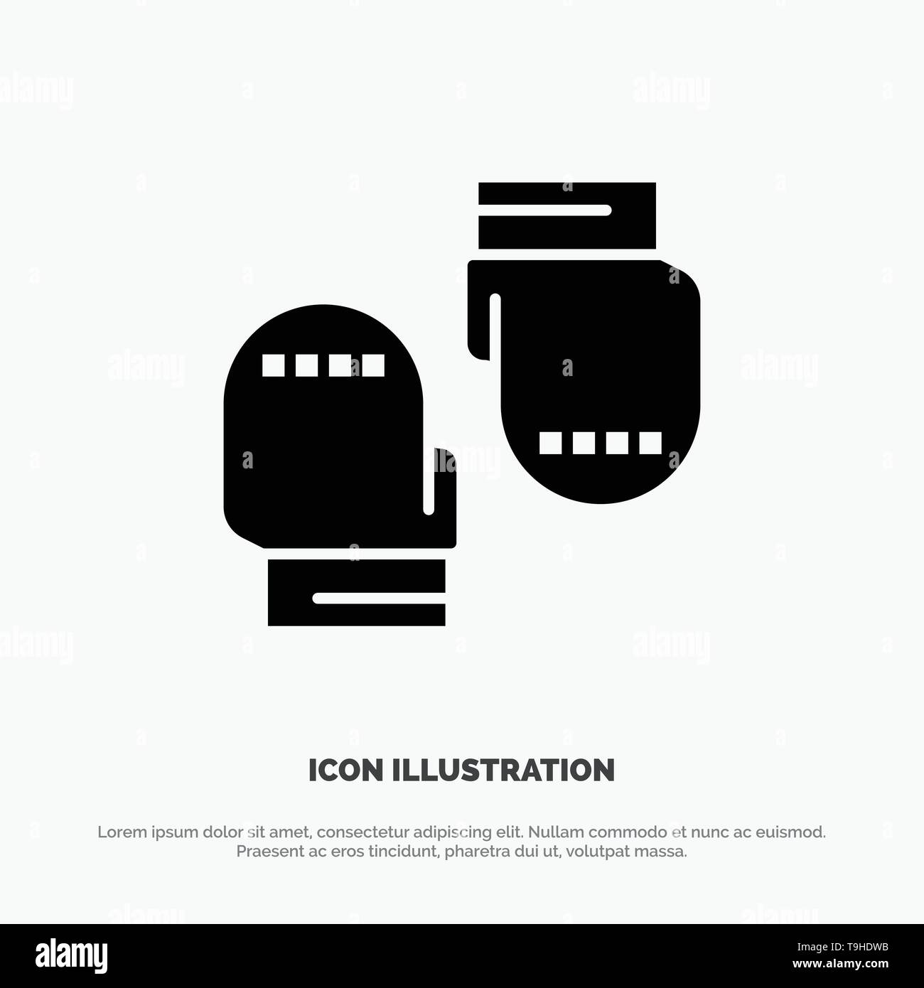 Kickboxing gloves Stock Vector Images - Alamy