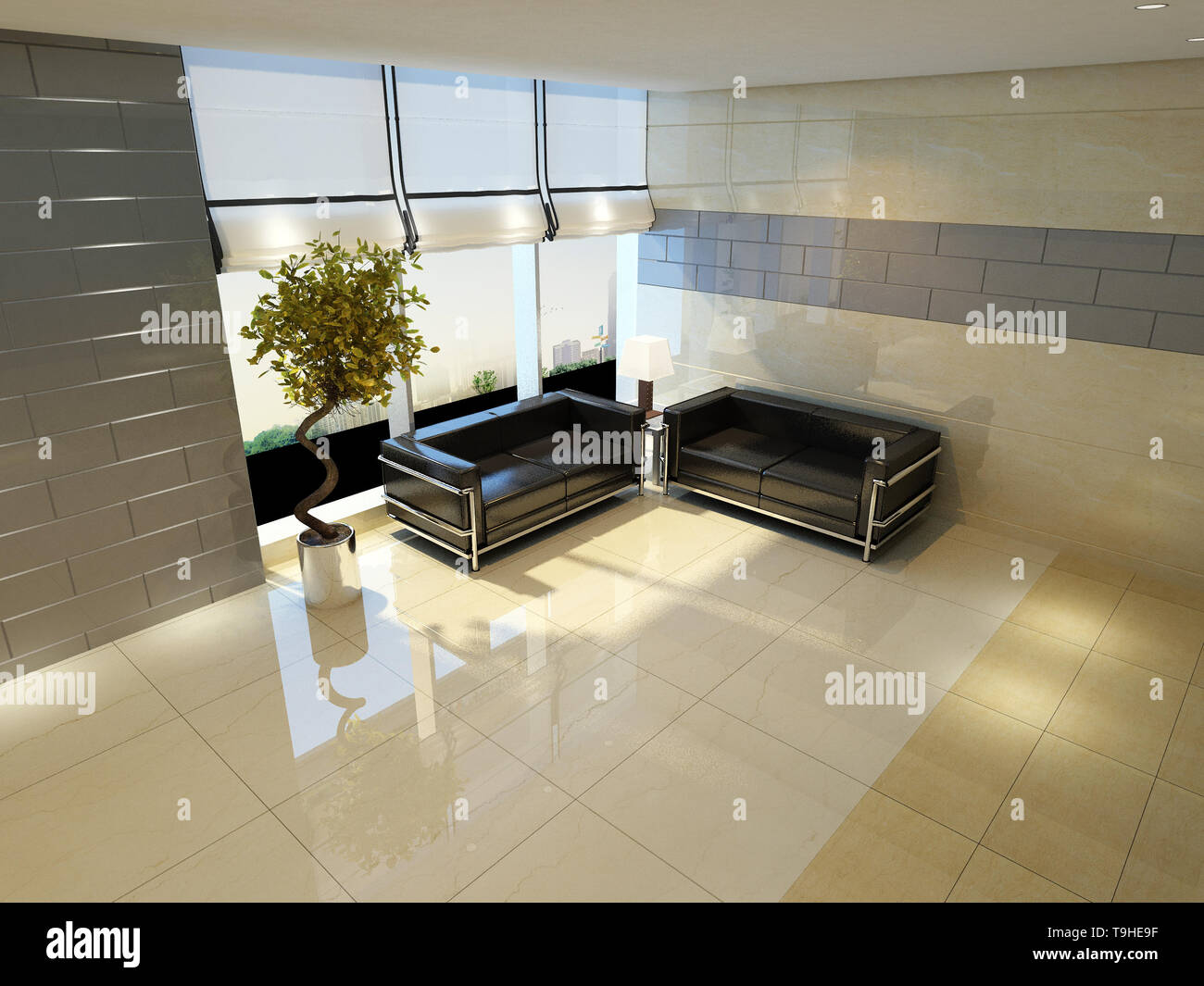 empty lobby interior Stock Photo - Alamy