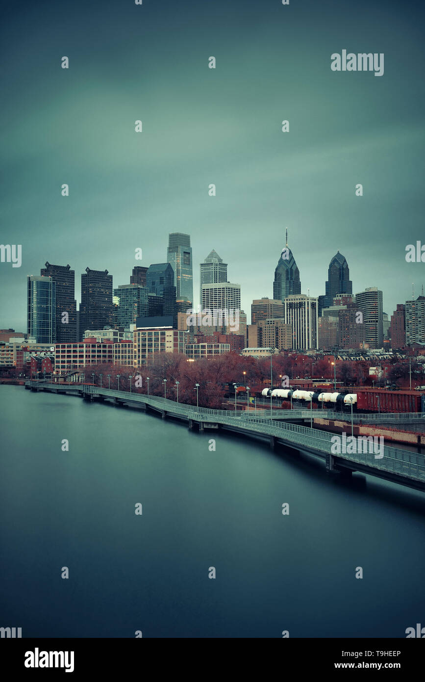 Philadelphia skyline with urban architecture Stock Photo - Alamy