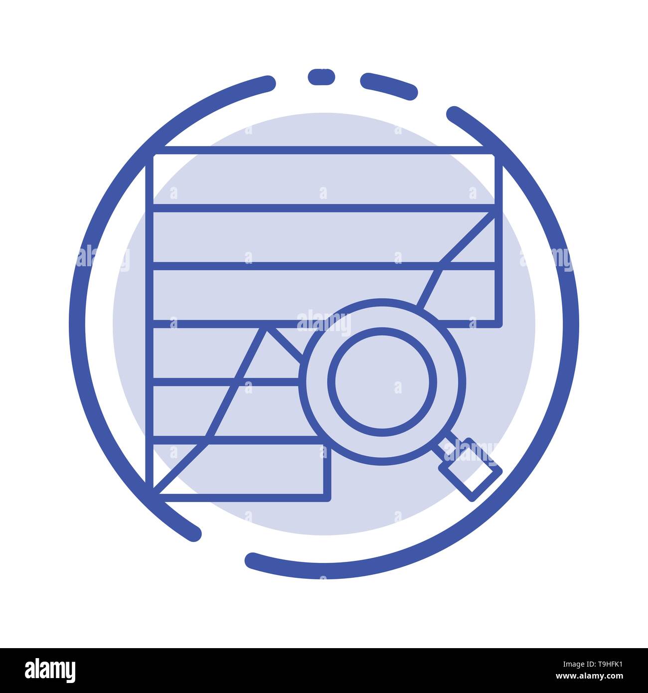 Blue sign data analysis symbol Cut Out Stock Images & Pictures - Alamy