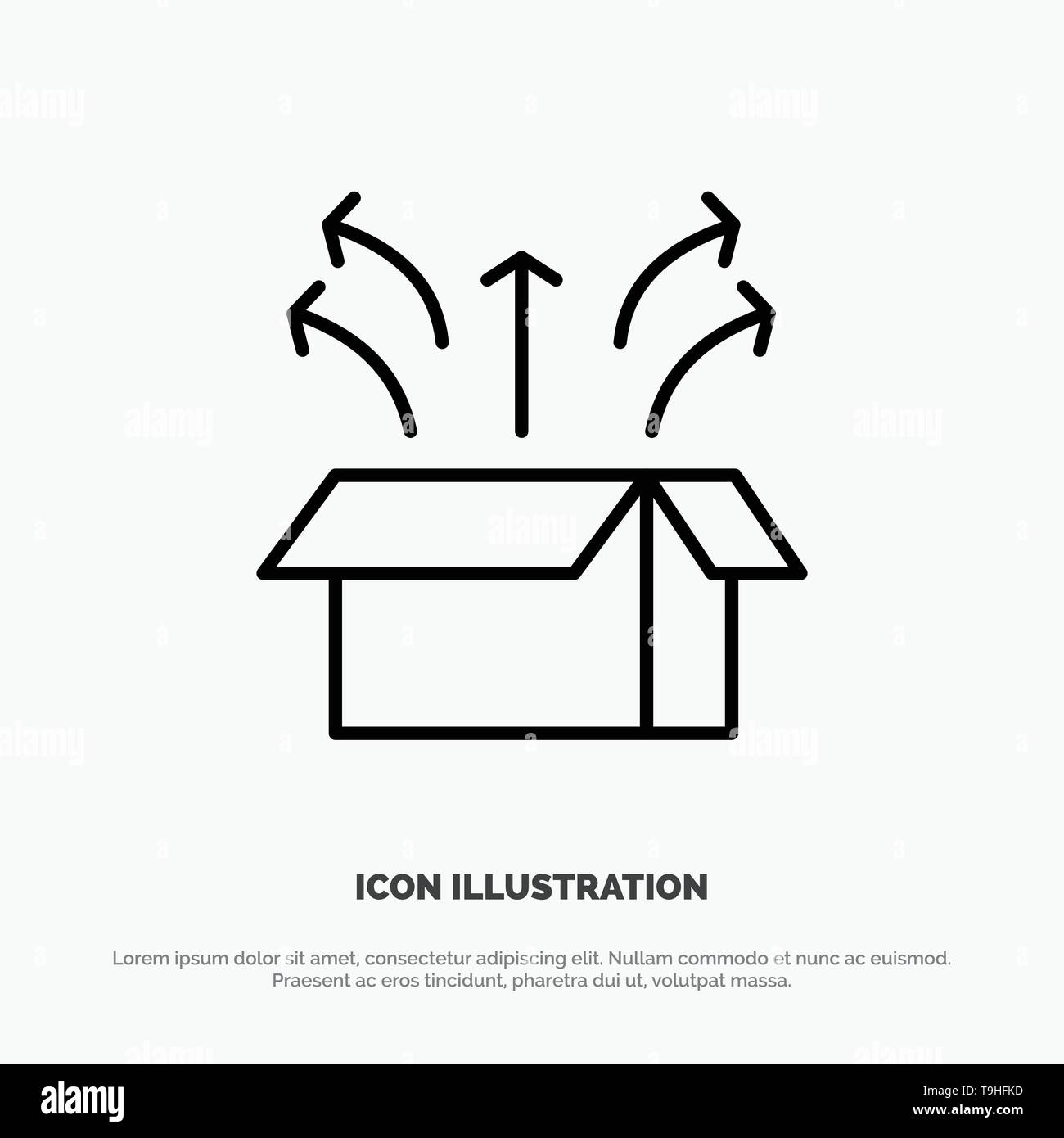 Outside the box vector icons hi-res stock photography and images - Alamy