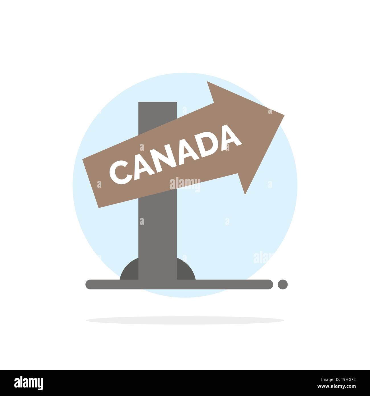 Canada map arrow Cut Out Stock Images & Pictures - Alamy