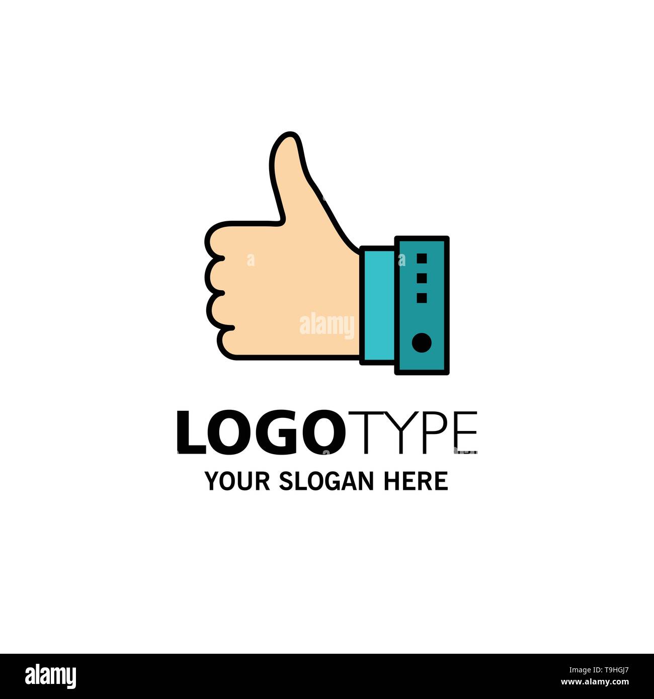 Thumbs up logo Stock Vector Images - Alamy